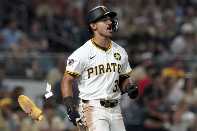 Marte hits 3 doubles and Martinez pitches Reds past Pirates 2-1 to stop ...